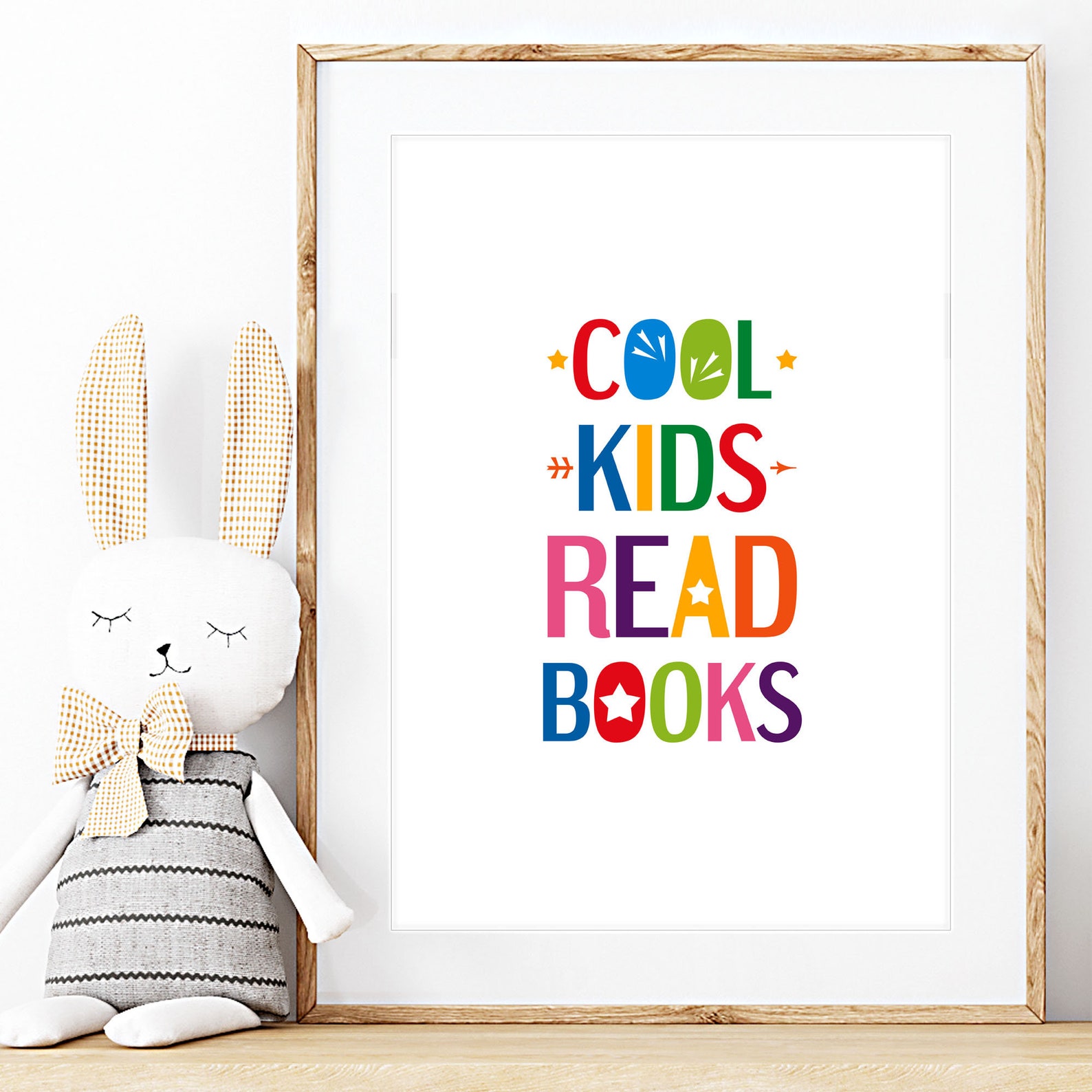 Cool Kids Read Books Poster Printable. Motivational Words Wall - Etsy