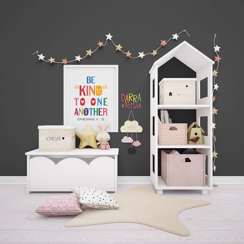 Bible Verse Wall Art. Be Kind to One Another. Ephesians 4:32. - Etsy