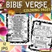 Printable Bible Memory Verse Coloring Pages for Vacation Bible Study ...