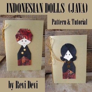 Origami Indonesian Dolls Ebook – DIY Craft Tutorial, Batik Papers (PDF ...