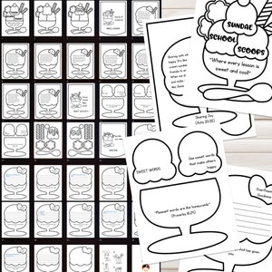 Printable Christian Bible Lessons for Kids. Editable. Summer Bible ...