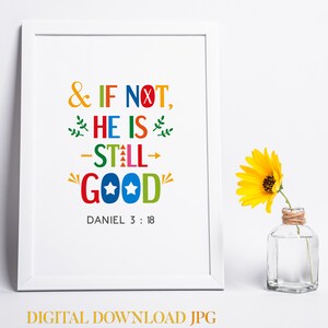 Bible Verse Wall Art. Inspirational Religious Quotes. and If Not, He is ...