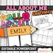 Printable Back to School Craft. Editable All About Me Creative Activity ...