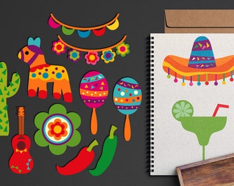 Cinco De Mayo Clipart. Mexican Fiesta Clip Art. Digital 5 De Mayo Party ...