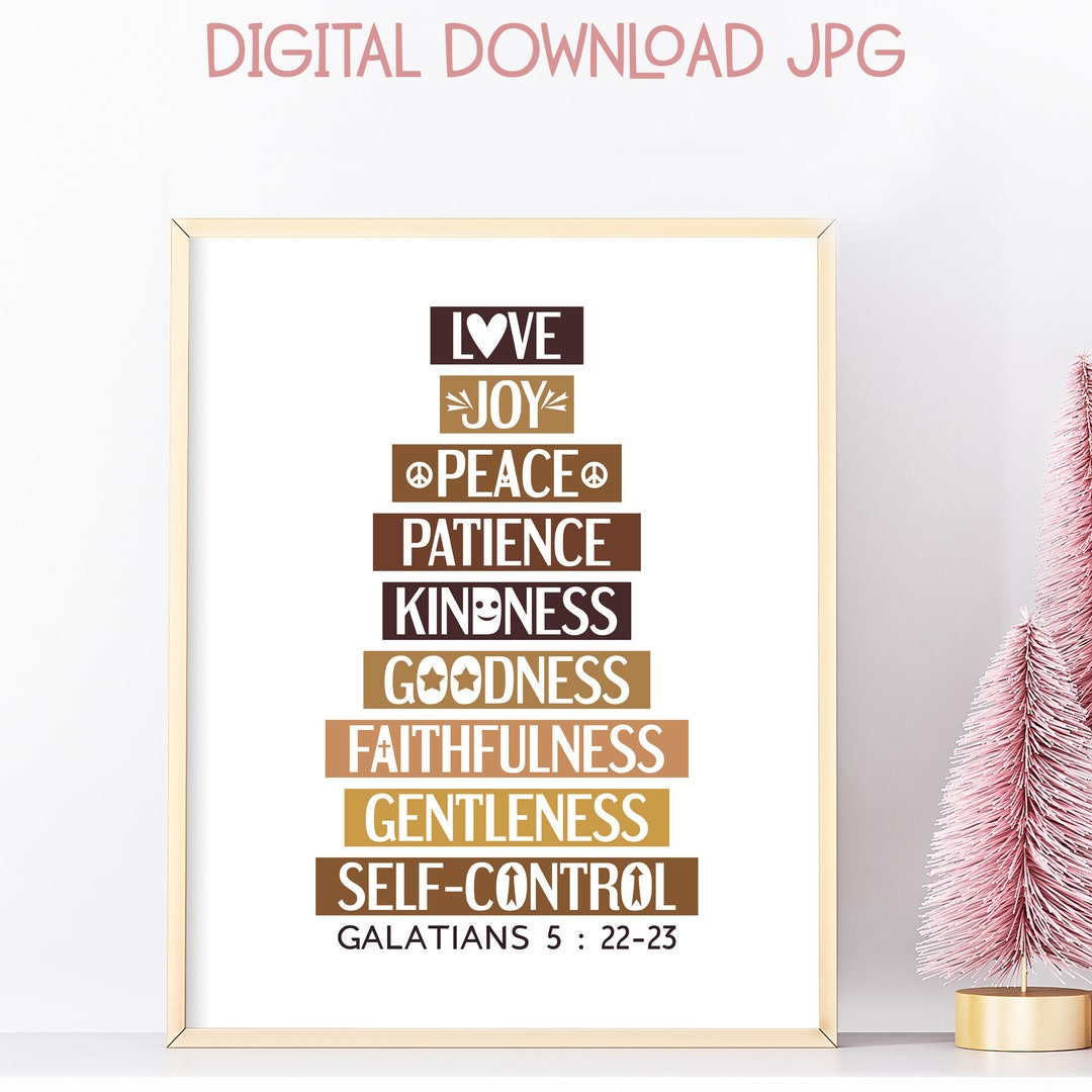 Galatians 5:22-23. Fruit of the Spirit Poster. Printable Bible Verse ...