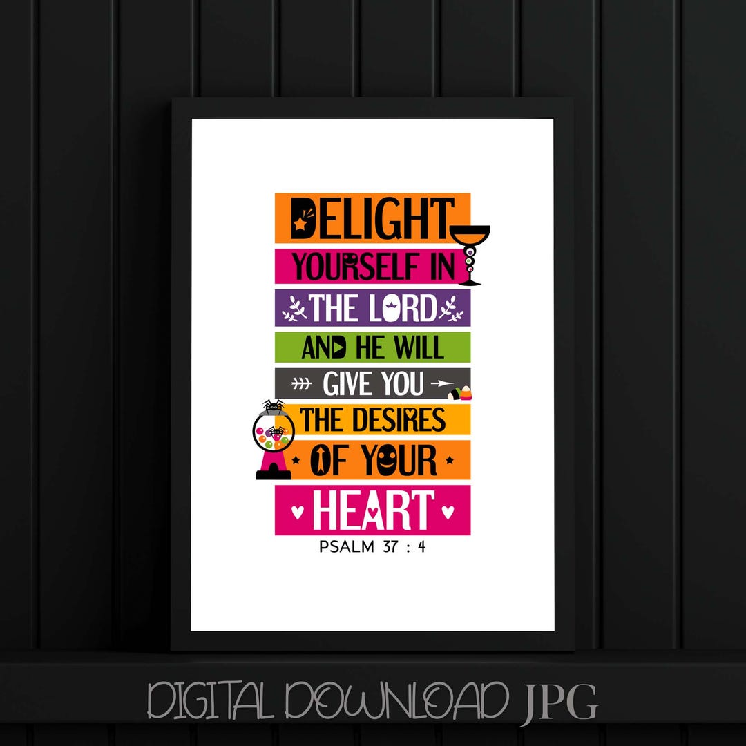Halloween Wall Art. Printable Poster. Christian Bible Verse Scripture ...