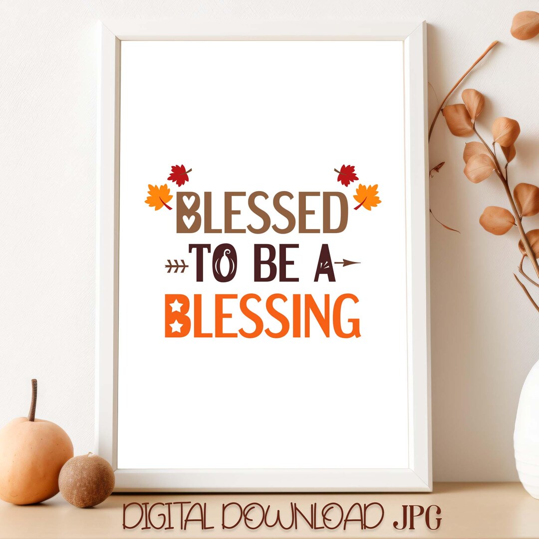 Thanksgiving Wall Art Decor. Printable Christian Church Sunday School ...