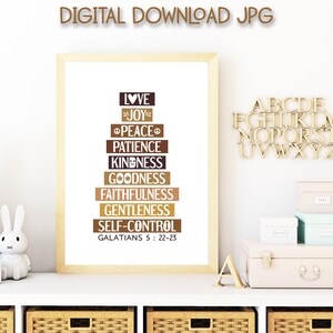 Galatians 5:22-23. Fruit of the Spirit Poster. Printable Bible Verse ...