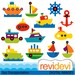 Transportation Clip Art Bundle. Cars, Construction Trucks, Boat, Planes ...
