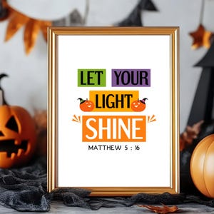 Halloween Wall Art. Printable Poster. Christian Bible Verse Scripture ...