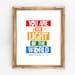 Printable Bible Verse. Wall Art Decor. You Are the Light of the World ...