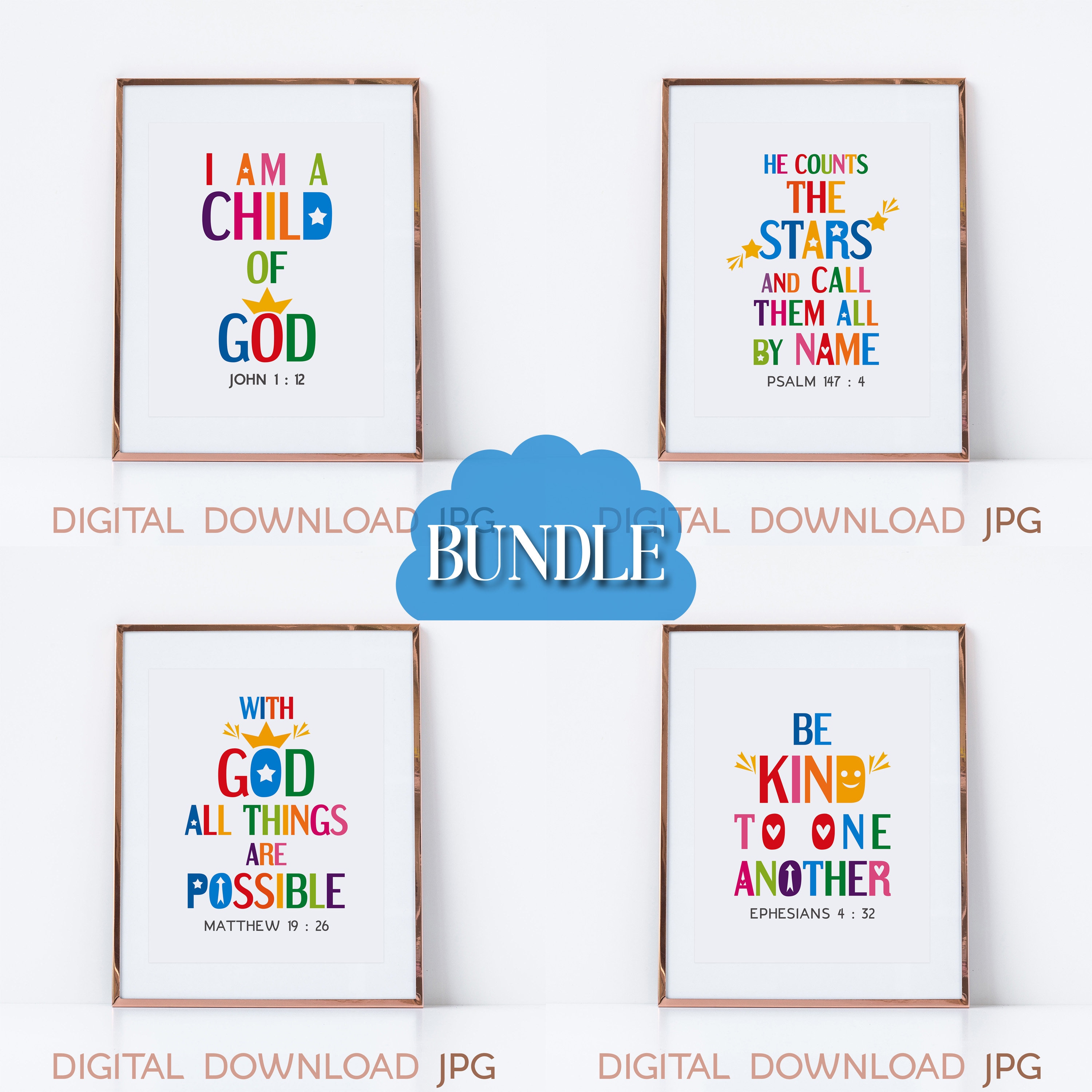 Printable Bible Verse Wall Art Bundle Vol. 1 Bible Quotes | Etsy