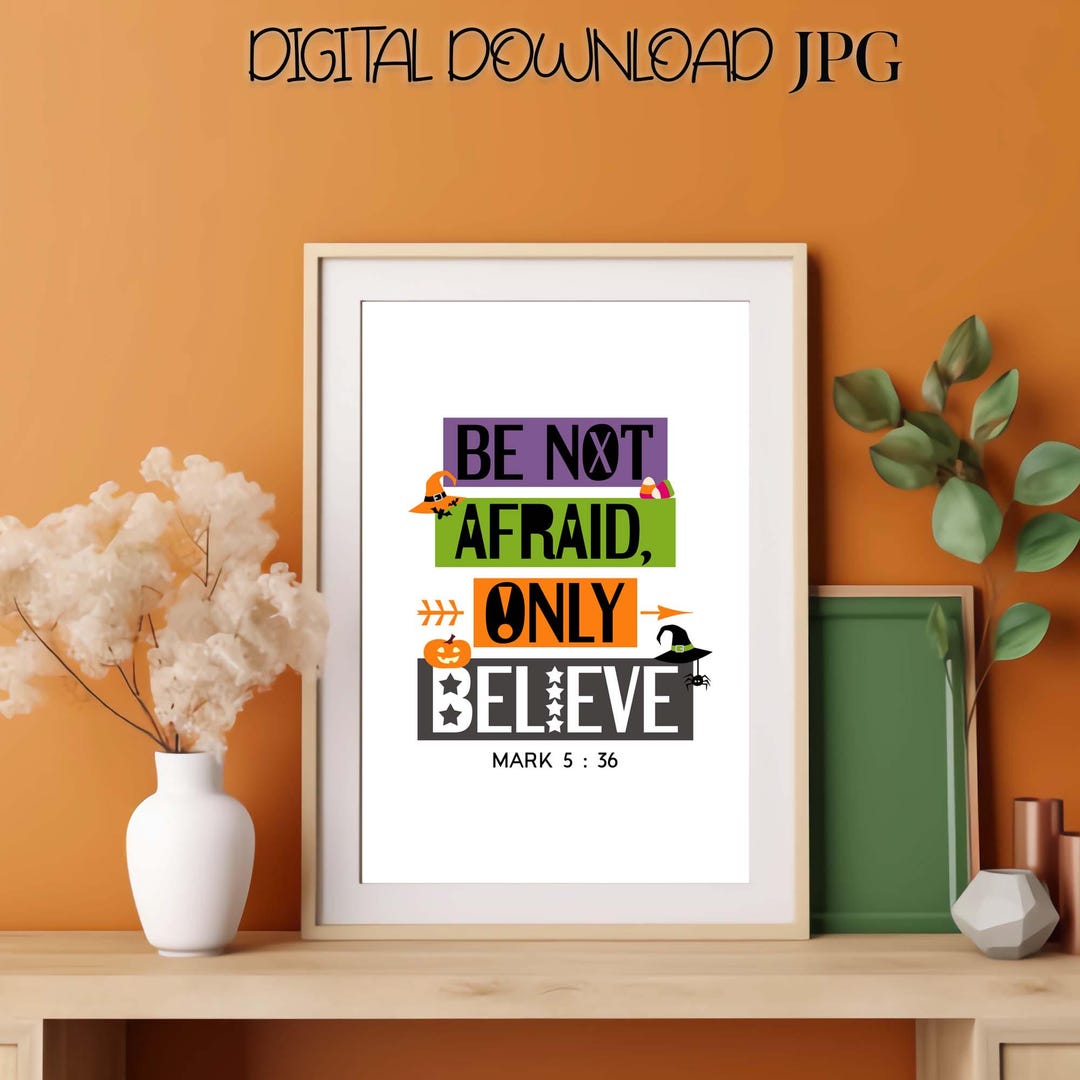 Halloween Poster. Printable Wall Art. Bible Verse for Christian Class ...