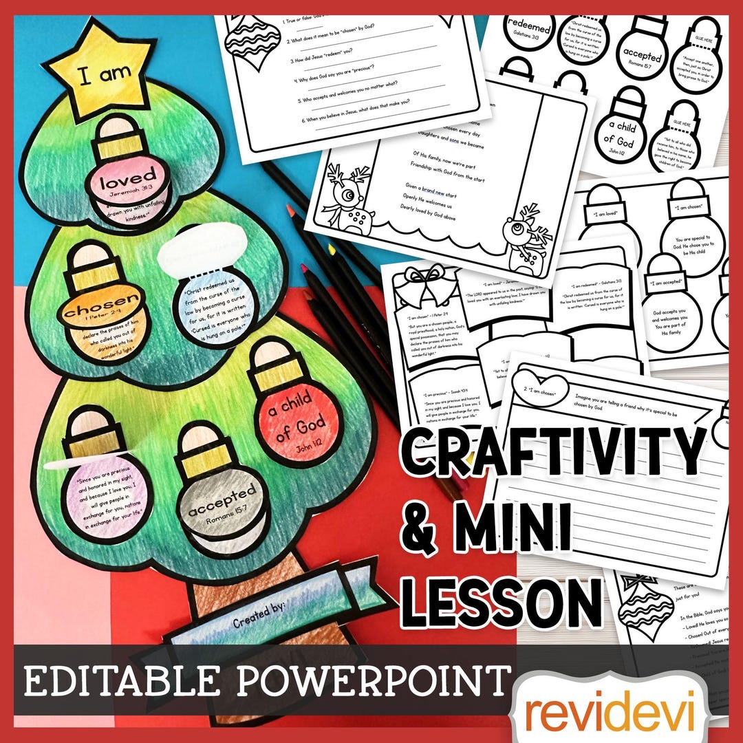 Printable Christian Christmas Tree and Ball Ornament Crafts. Bible ...