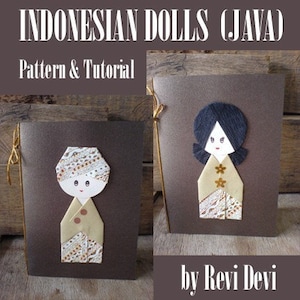 Origami Indonesian Dolls Ebook – DIY Craft Tutorial, Batik Papers (PDF ...