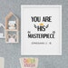 Minimalist Bible Quote Poster. You Are His Masterpiece. Ephesians 2:10 ...