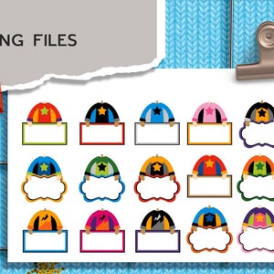 Superhero Body Clipart. Diversity Multiracial Kids Holding Sign Boards ...