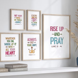 Big Bible Memory Verses Bundle. Set of 20. Bible Quotes Wall Art ...