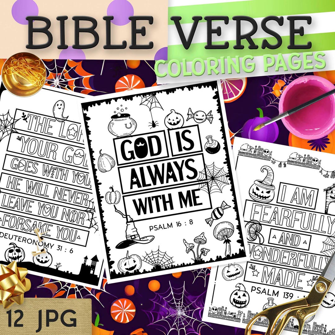 Christian Halloween Coloring Pages for Church Kids Sunday School ...