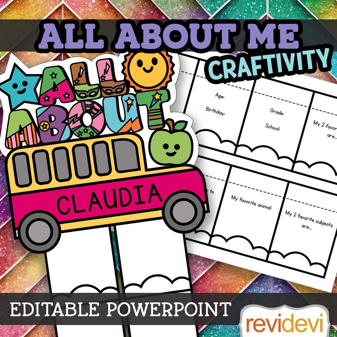 Printable Back to School Craft. Superhero All About Me Art With ...