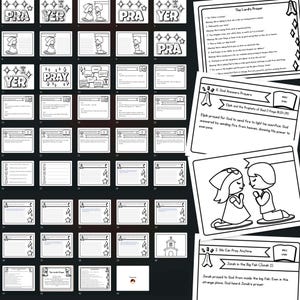 Printable Christian Prayer Study and Craft Activities With Editable ...