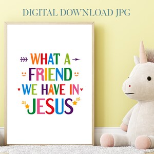 Printable Bible Verse. Wall Art Bundle for Children Bedroom and Sunday ...