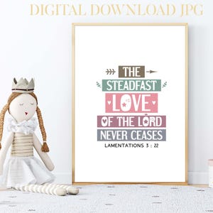 Boho Bible Verse Wall Art. Printable Poster for Church Sunday School ...