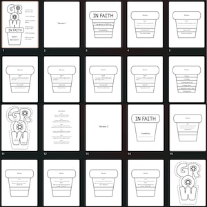 Grow in Faith Craft. Printable Christian Bible Lessons for Kids ...