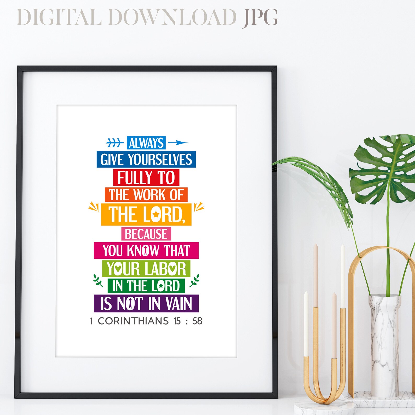Bible Verse Printable Wall Art for Kids Room Always Give - Etsy