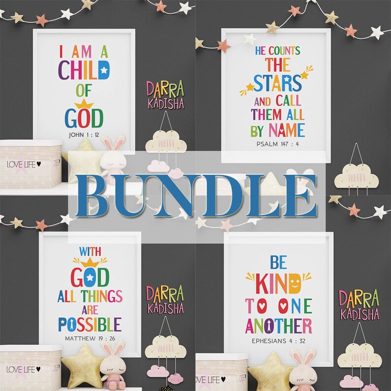 Printable Bible Verse Wall Art Bundle Vol. 1 Bible Quotes - Etsy