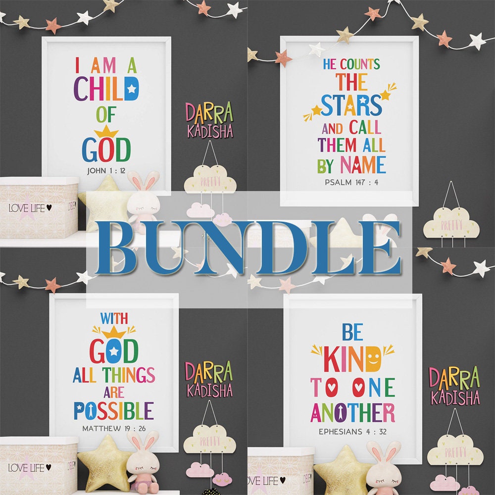 Printable Bible Verse Wall Art Bundle Vol. 1 Bible Quotes | Etsy