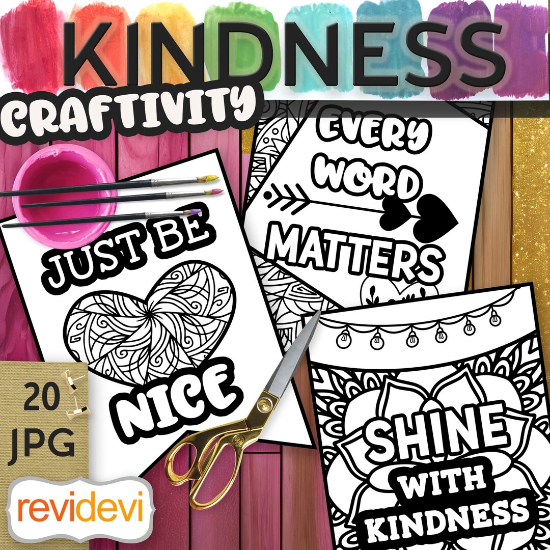 20 Printable Kindness Coloring Pages for Teens. Back to School Pennant ...