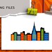 Skyscraper Clipart. Superhero City Skyline Buildings Graphics - Etsy