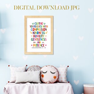 Bible Verse Bundle. Printable Wall Art for Children Bedroom and Sunday ...
