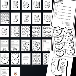 Printable Jesus Loves Me Craft With Editable Templates. Christian ...