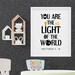 Minimalist Bible Verse Poster. You Are the Light of the World. Matthew ...