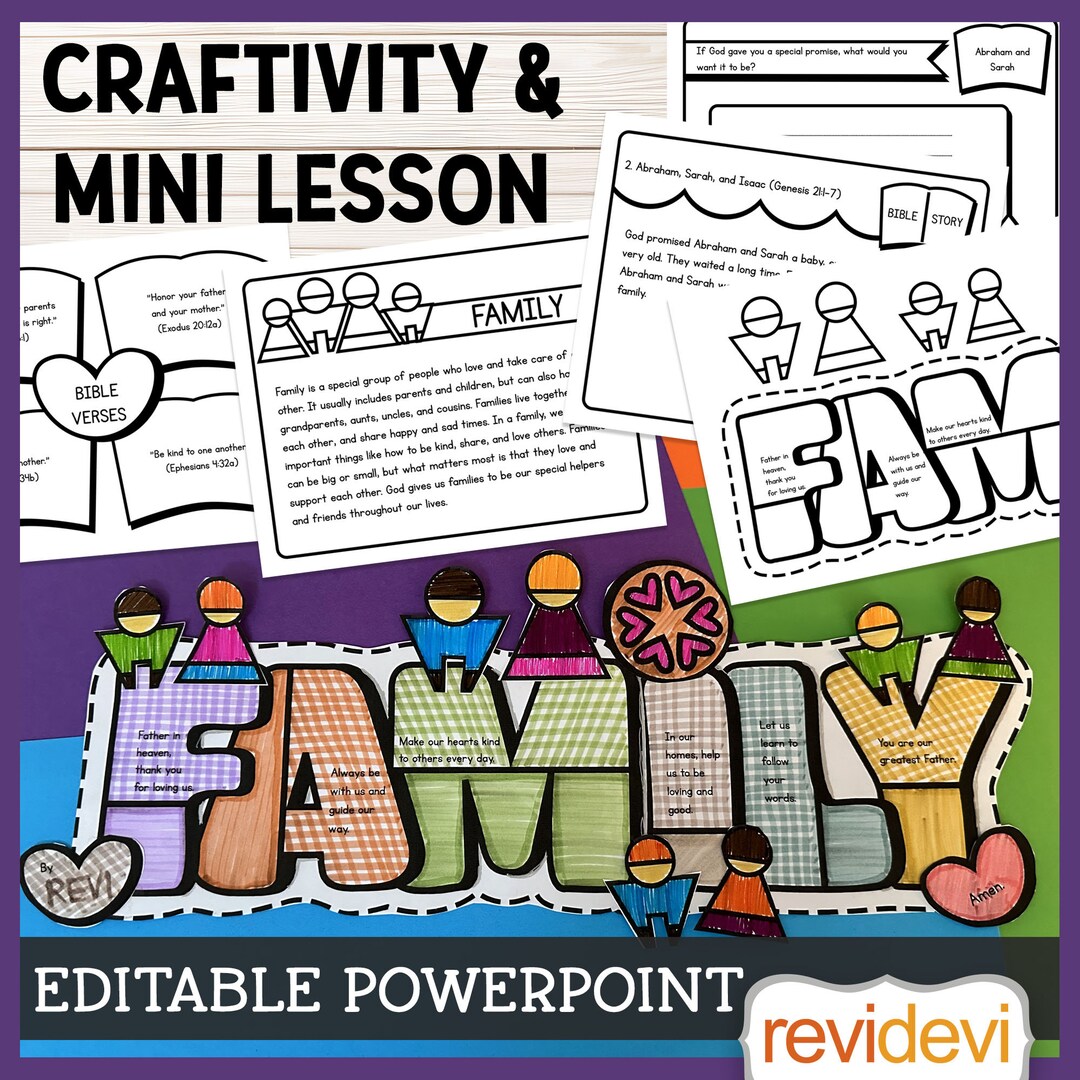 Printable Bible Lessons for Kids With Editable Templates. Christian ...