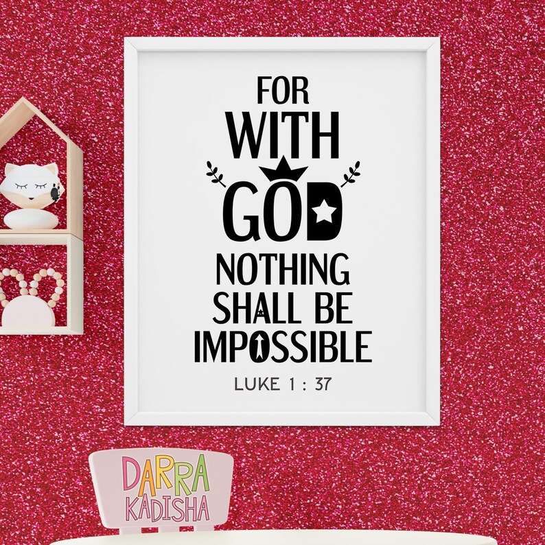 Minimalist Black and White Poster. Bible Verse Wall Art. for | Etsy