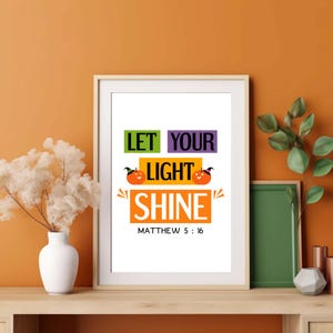 Halloween Wall Art. Printable Poster. Christian Bible Verse Scripture ...