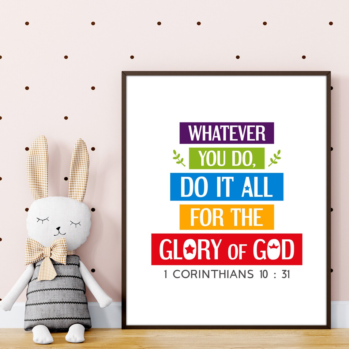 Whatever you do do it all for the glory of God. 1 Corinthians | Etsy