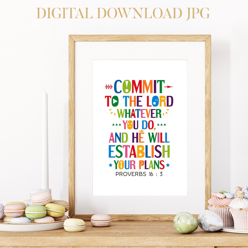 Proverbs 16 3 - Etsy