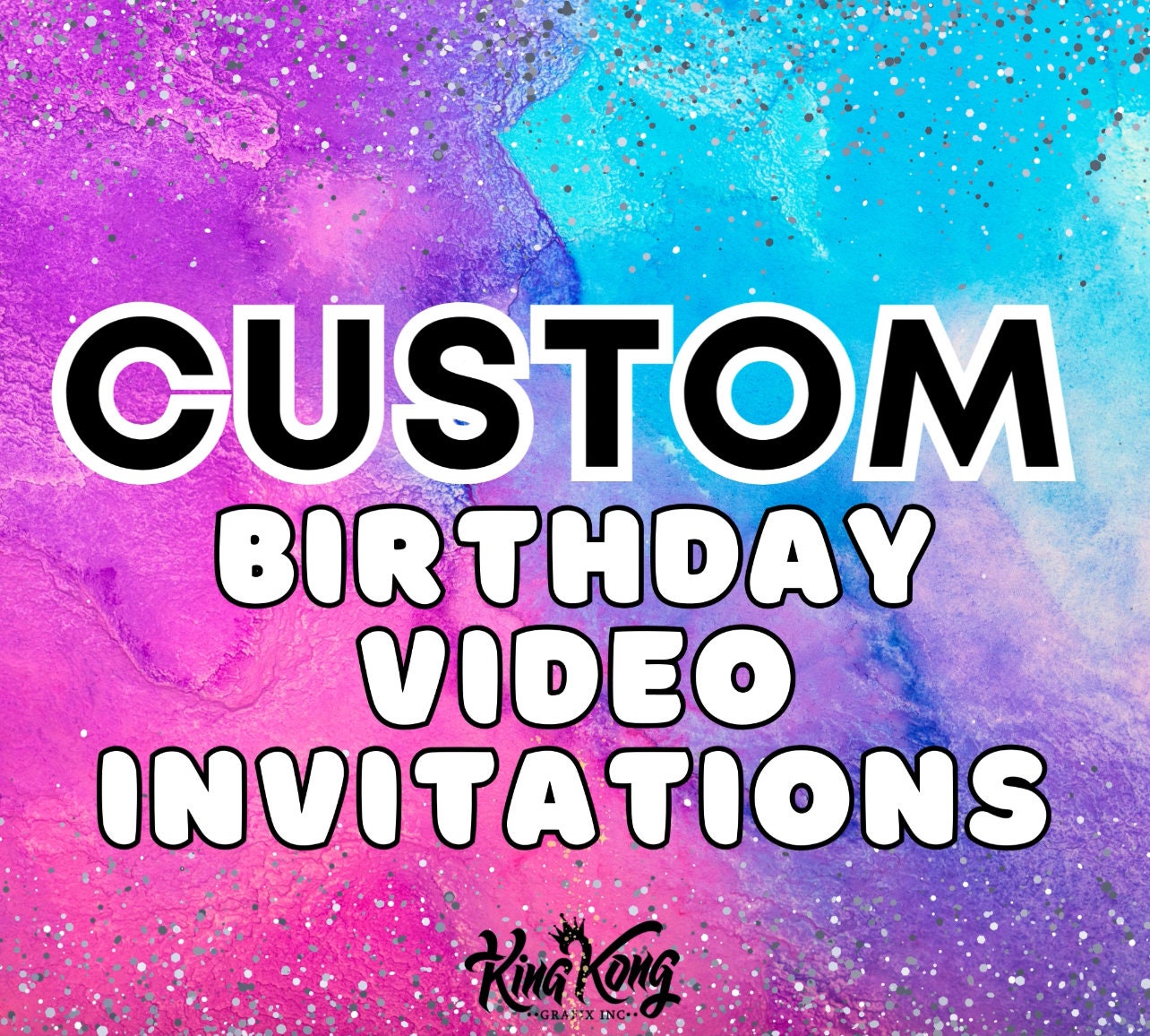 Custom Birthday Video Invitation Personalized Digital Invite - Etsy
