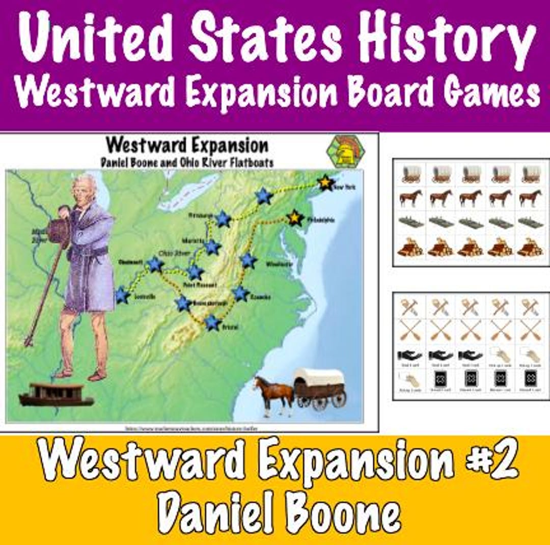 Westward Expansion Board Game #2: Daniel Boone (social Studies, History ...