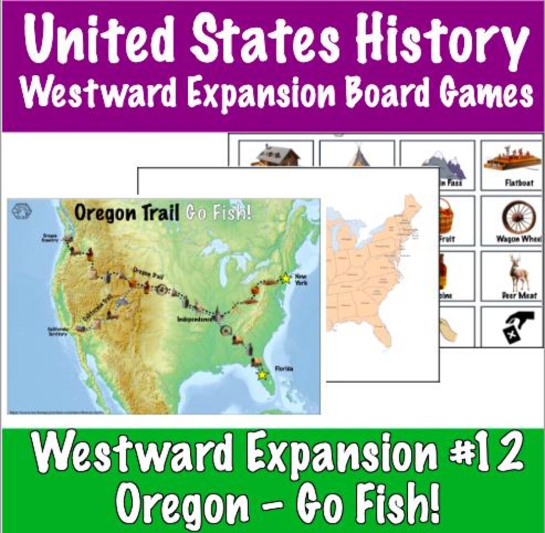 Westward Expansion Board Game #12 Oregon - Go Fish! (social Studies ...