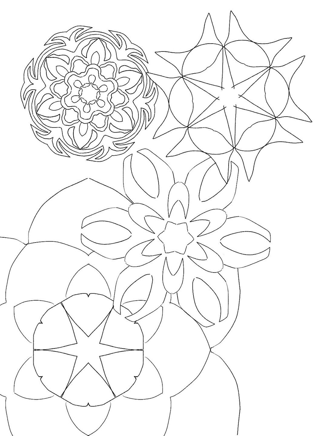 Flowers Patterns Coloring Page - Etsy