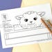 Sheep Paper Crown Farm Animal Colouring Printable Kids Craft Costume ...