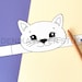 Cat Paper Crown Cute Kitty Colouring Printable Kids Craft Costume DIY ...