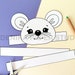 Mouse Paper Crown Cute Animal Colouring Printable Kids Woodland Costume ...
