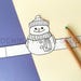 Snowman Paper Crown Christmas Colouring Printable Kids Craft Winter ...