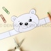 Bear Paper Crown Forest Animal Colouring Printable Kids Craft Costume ...